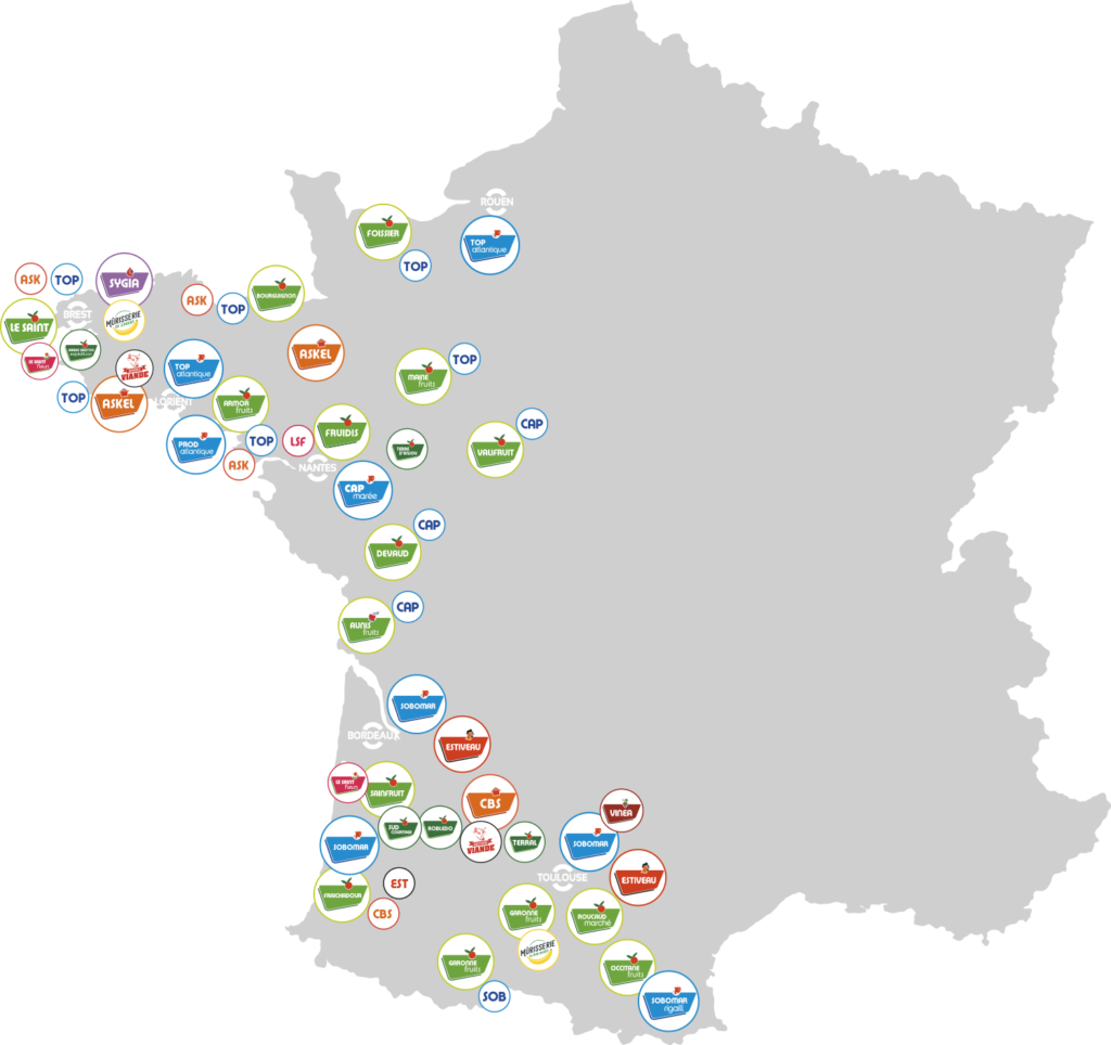 Implantation géographique – Réseau Le Saint Implantation géographique – Réseau Le Saint